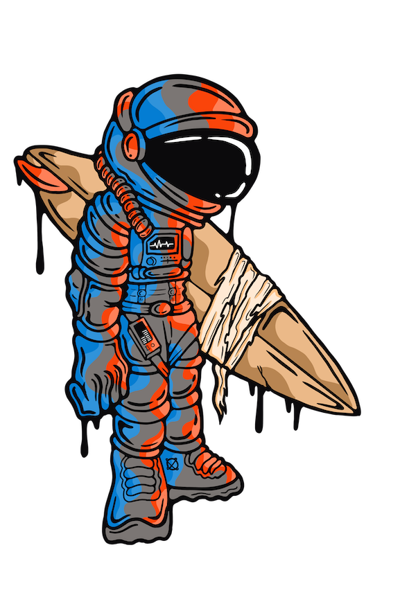 Wall Art Decal - Astro Dude — Brightside Art